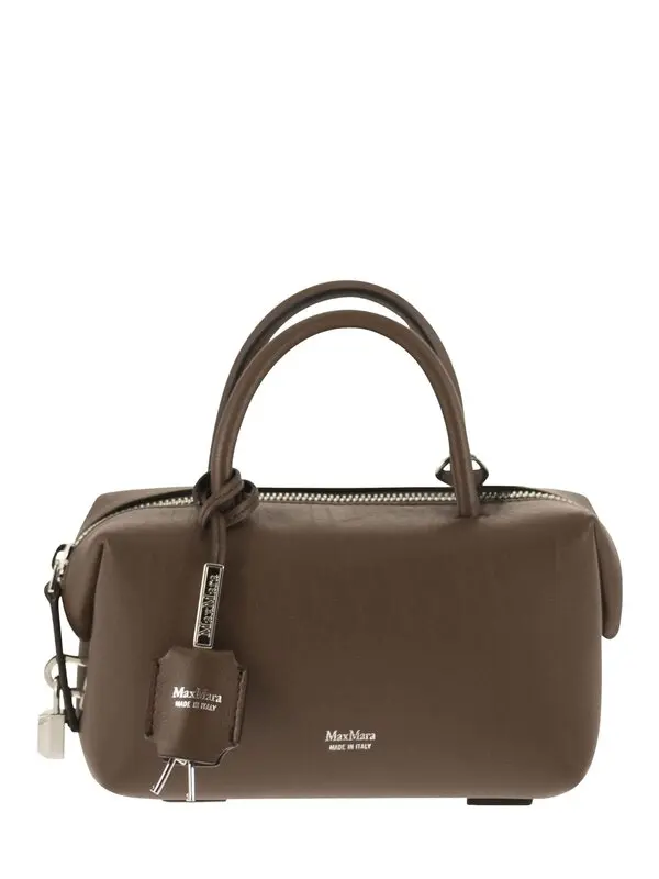 Max Mara Small Leather Satchel - Brown