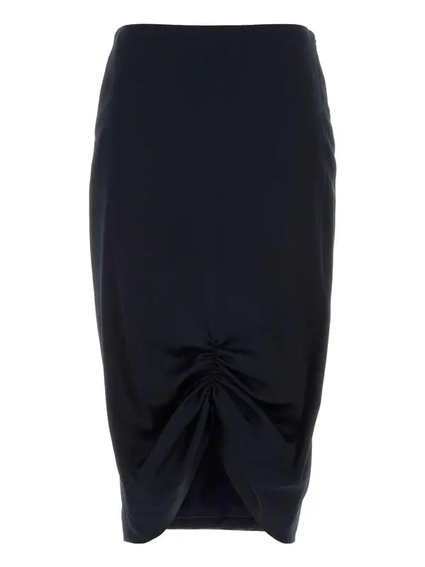 Valentino Garavani Midnight Stretch Crepe Skirt - Blue