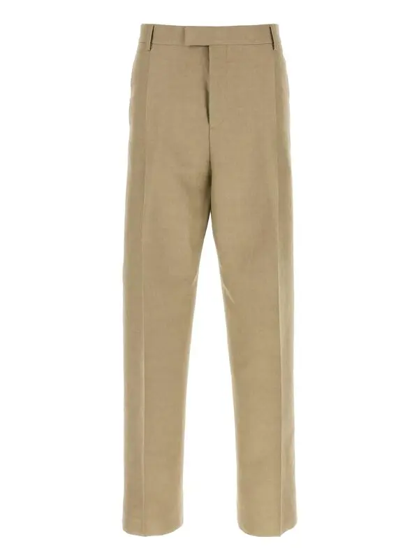 FERRAGAMO Cotton Blend Pant - Brown