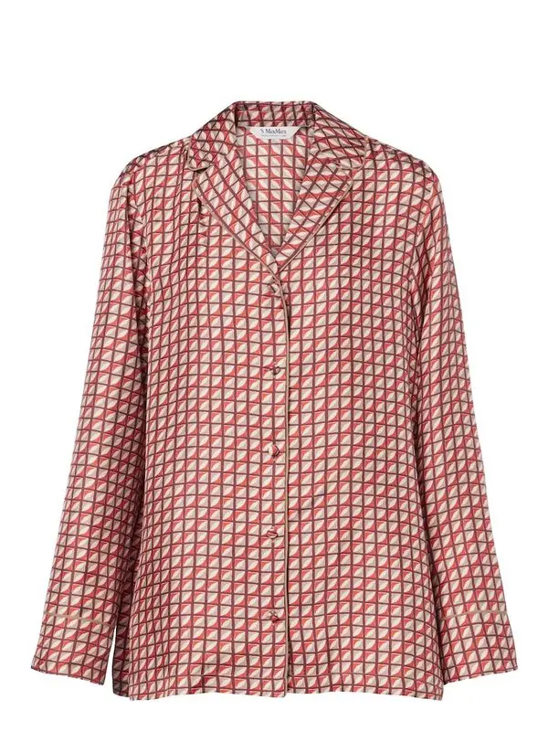 Max Mara Printed Silk Twill Pajama Shirt - Multicoloured