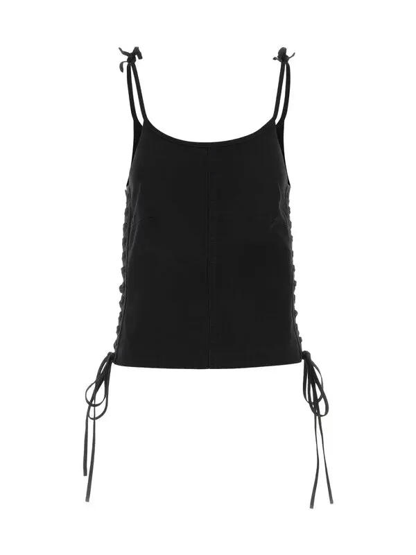 Balenciaga Cotton Tank Top - Black