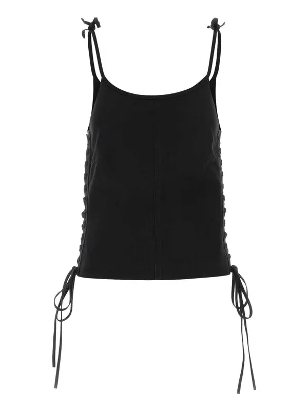 Balenciaga Cotton Tank Top - Black