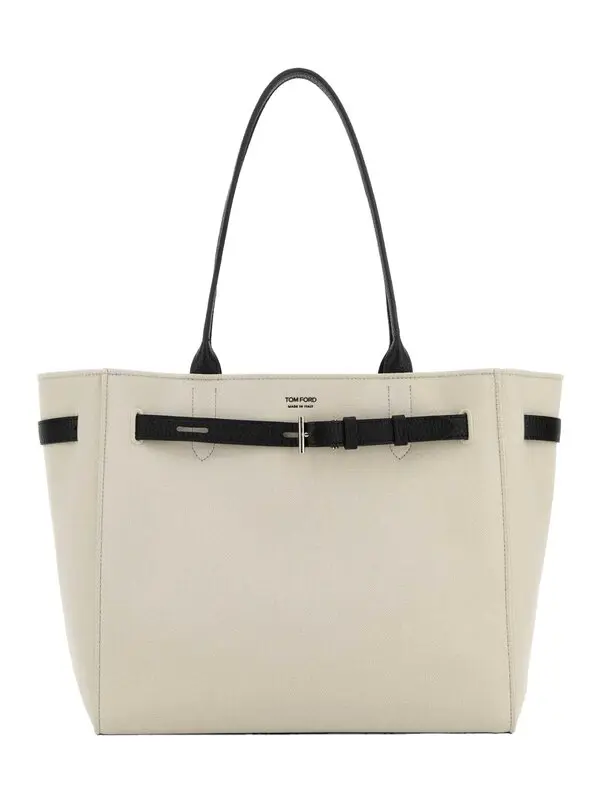 TOM FORD Canvas Shopping Bag - White