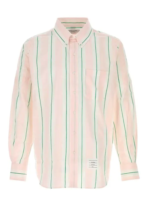 Thom Browne Embroidered Cotton Shirt - Multicolor