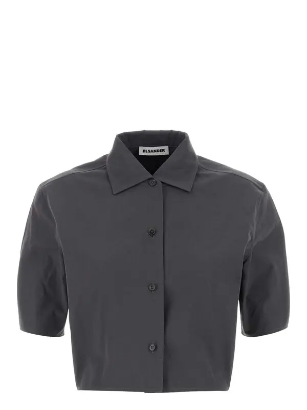 JIL SANDER Poplin Shirt - Gray
