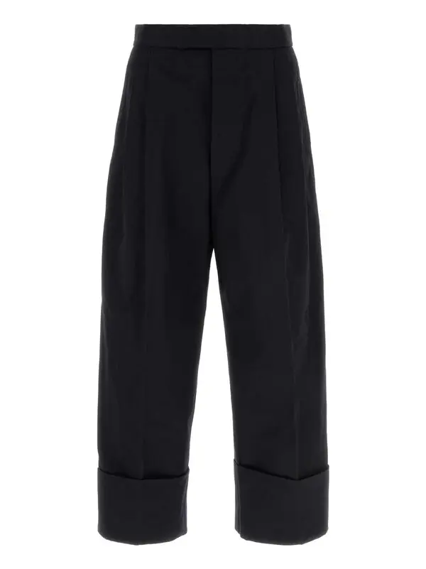 Thom Browne Cotton Wide-leg Pant - Blue