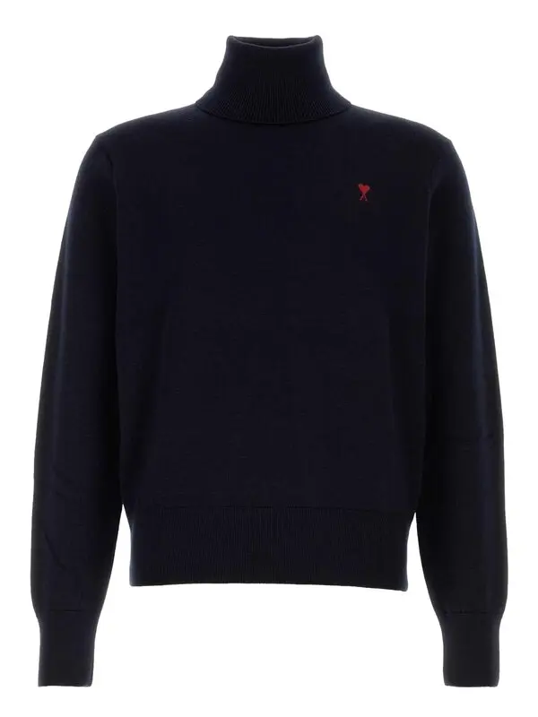 AMI Paris Wool Sweater - Blue