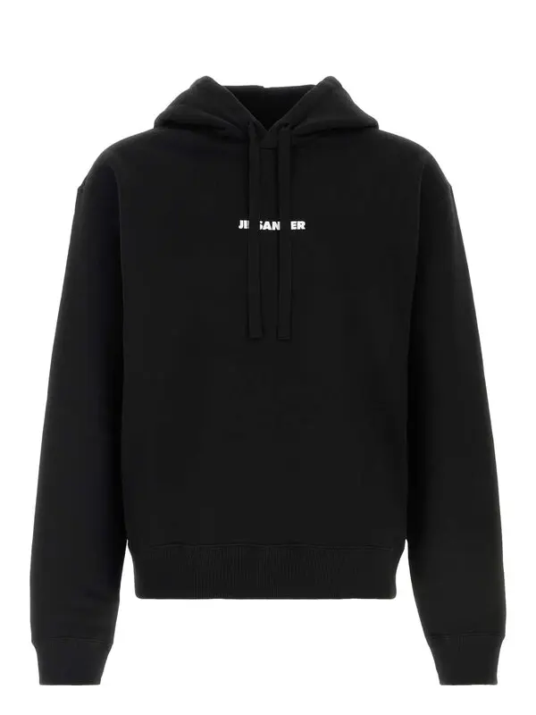 JIL SANDER Cotton Sweatshirt - Black