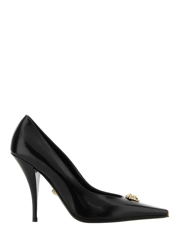 Versace Leather Pumps - Black