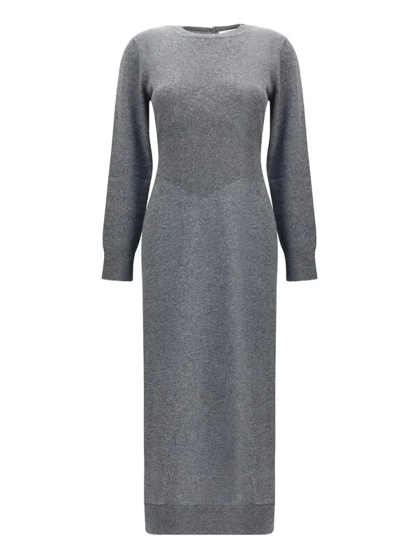 Givenchy Cashmere Long Knit Dress - Gray