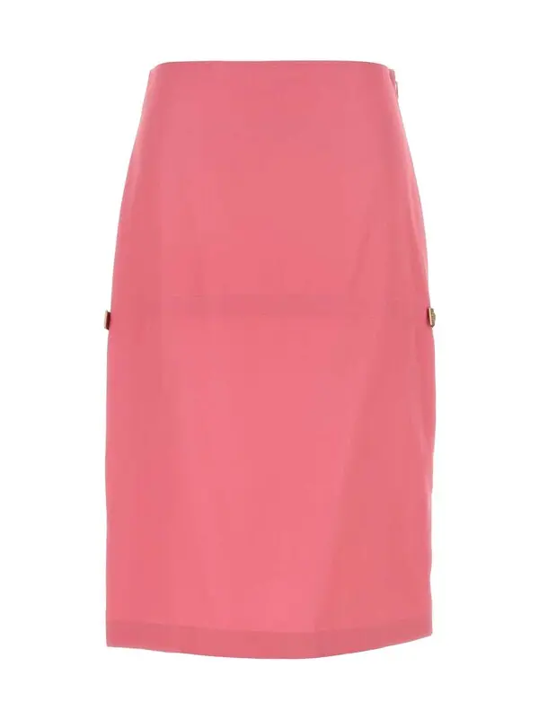 Fendi Fluo Viscose Blend Skirt - Pink