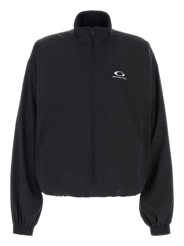 Balenciaga Stretch Polyester Oversize Jacket - Black