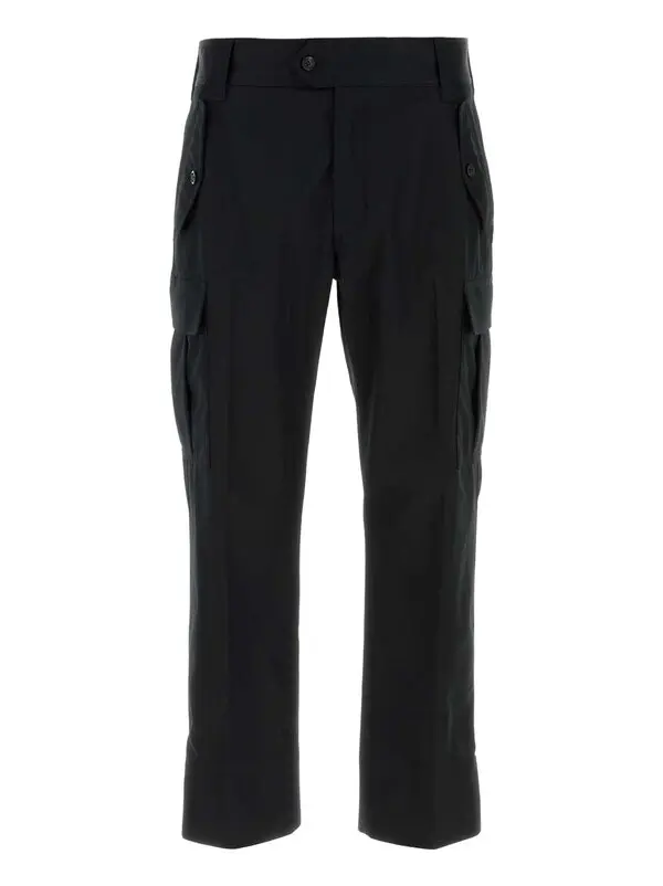 Alexander McQueen Cotton Cargo Pant - Black
