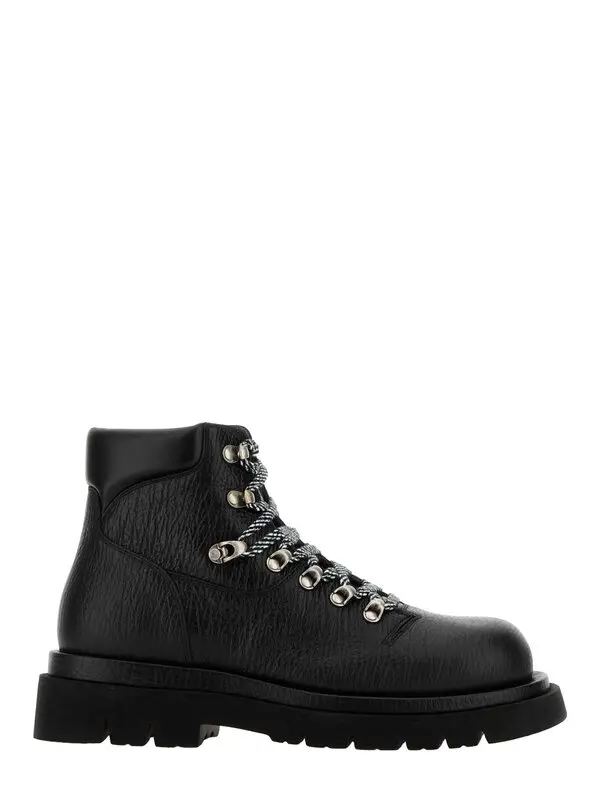Bottega Veneta Leather Shark Ankle Boots - Black