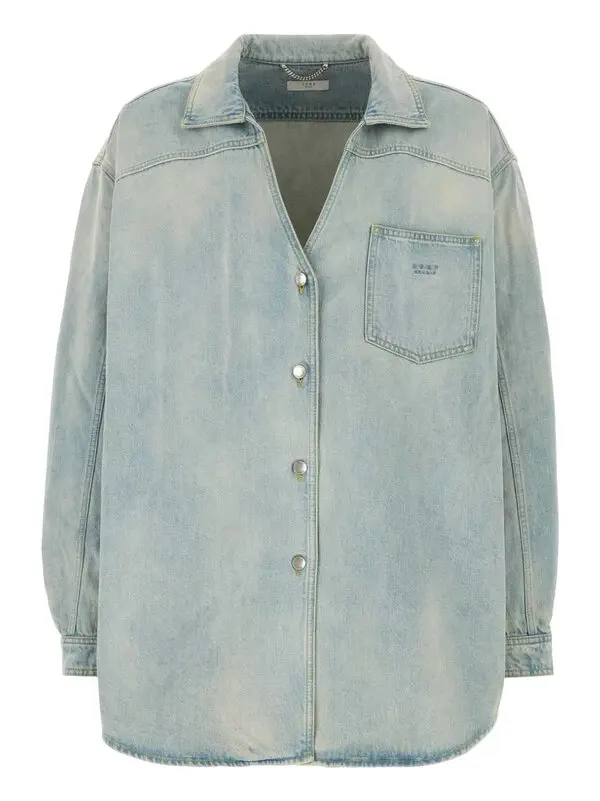 1989 STUDIO Denim Oversize Shirt - Blue