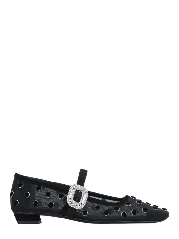 ROGER VIVIER Belle Vivier Embellished Mesh Babies - Multicolor