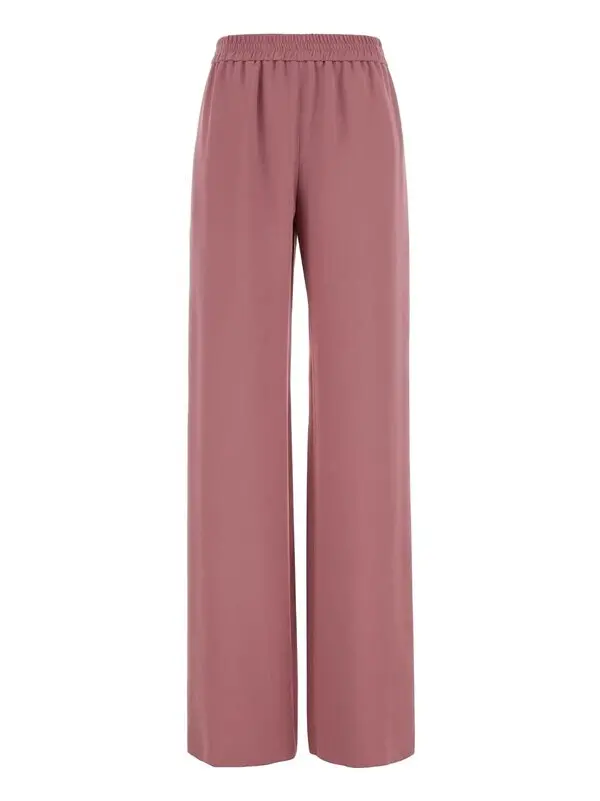 Valentino Garavani Antiqued Silk Wide-leg Pant - Pink
