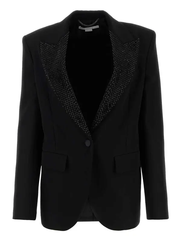 Stella McCartney Wool Embellished Blazer - Black
