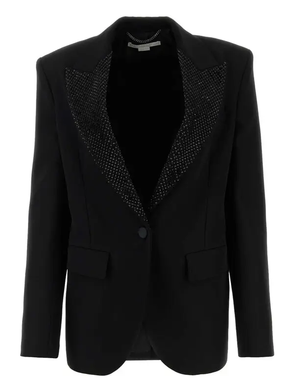Stella McCartney Wool Embellished Blazer - Black