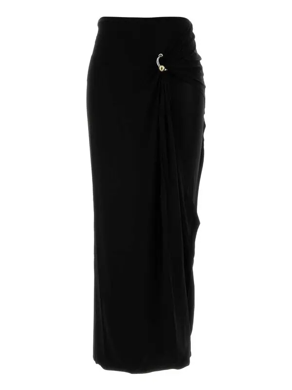 JEAN PAUL GAULTIER Stretch Rayon Skirt - Black