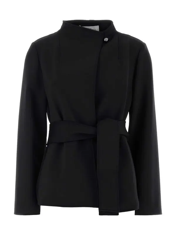 Max Mara Stretch Nylon Talamo Blazer - Black