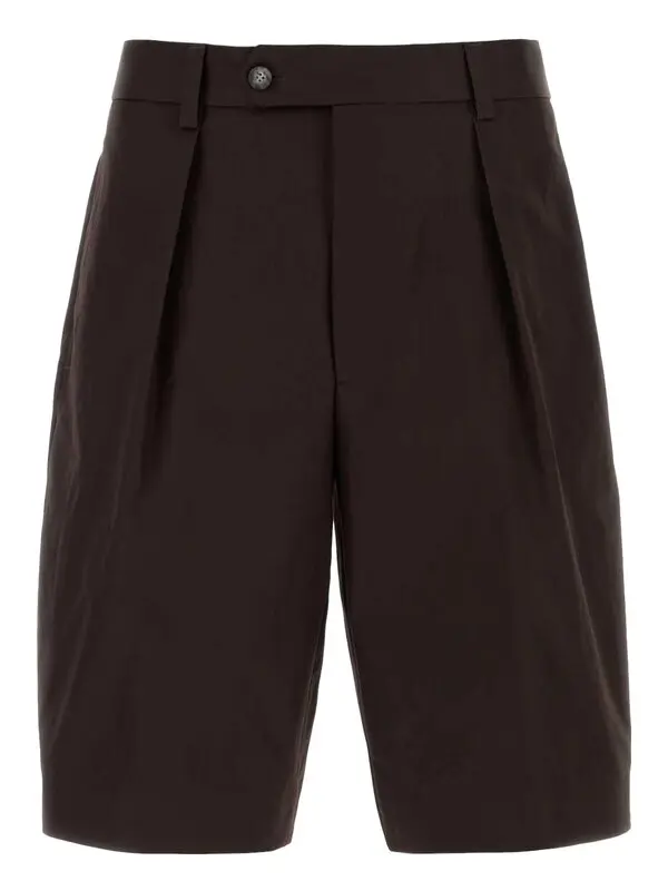 BOSS Cotton Bermuda Shorts - Black