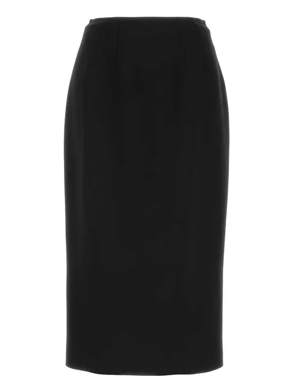 Dolce & Gabbana Double Crepe Midi Skirt - Multicolor