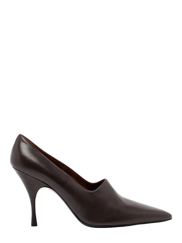 HERBERT LEVINE Leather Pumps - Brown