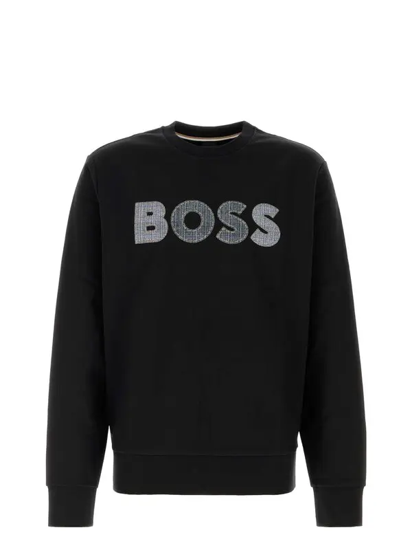 BOSS Cotton Sweatshirt - Black