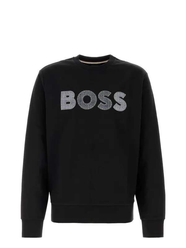 BOSS Cotton Sweatshirt - Black