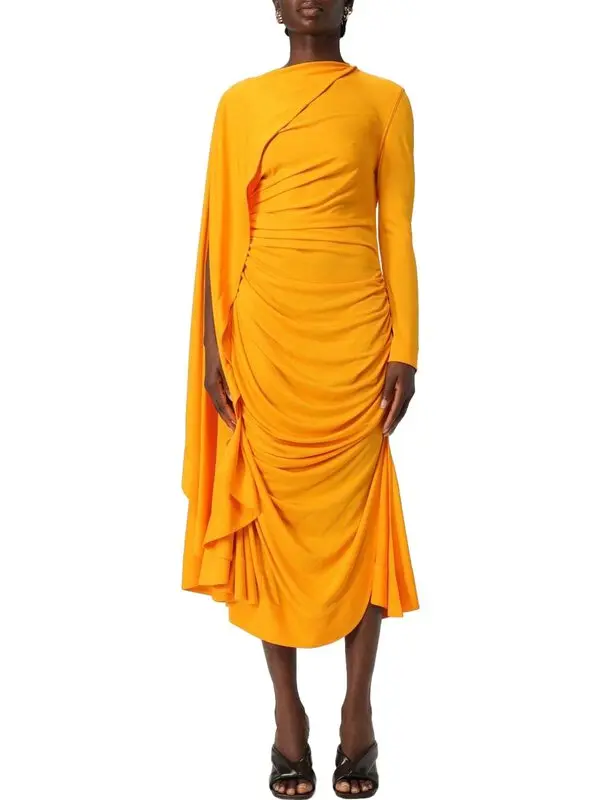 Bottega Veneta Rayon Dress - Orange