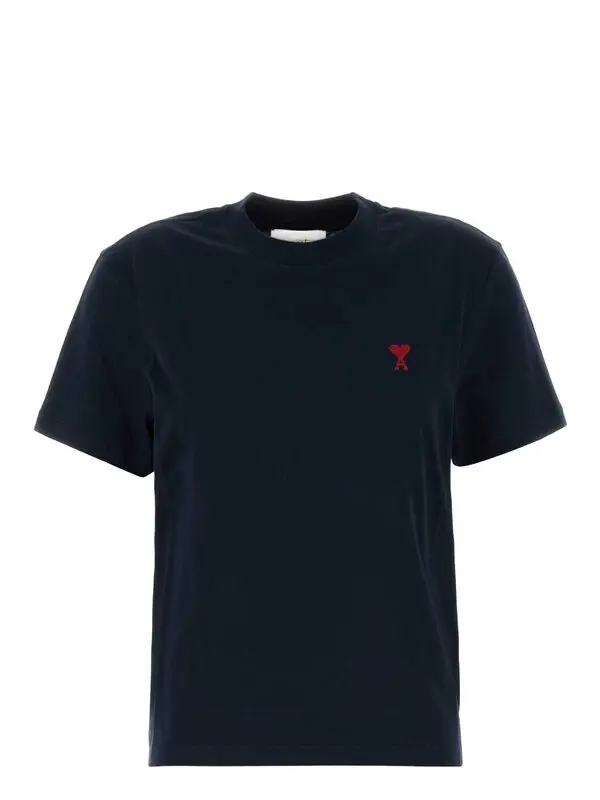AMI Paris Cotton T-shirt - Blue
