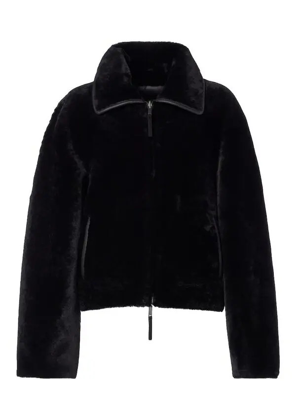 JOSEPH Kyro Reversible Shearling And Leather Jacket - Black