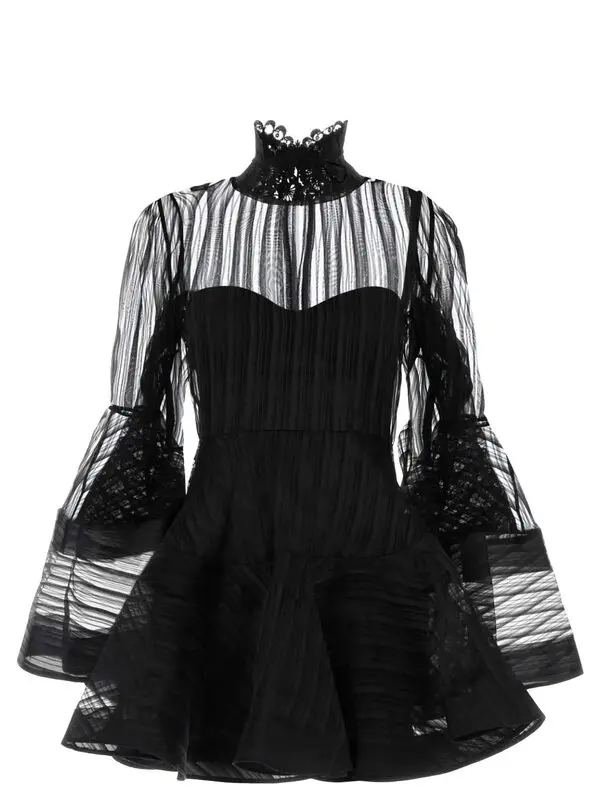 Zimmermann Organdy Valiant Mini Dress - Black