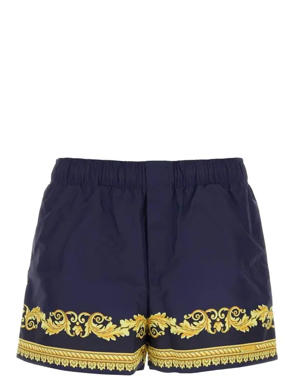 Versace Polyester Swimming Shorts - Blue