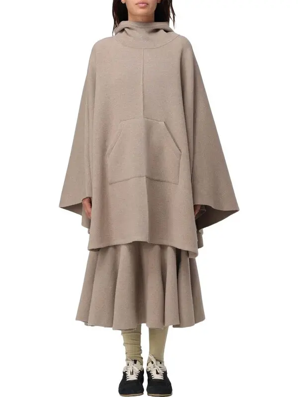 Bottega Veneta Cashmere Hooded Cape - Cream