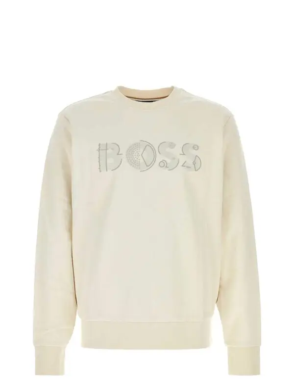BOSS Cotton Sweatshirt - White
