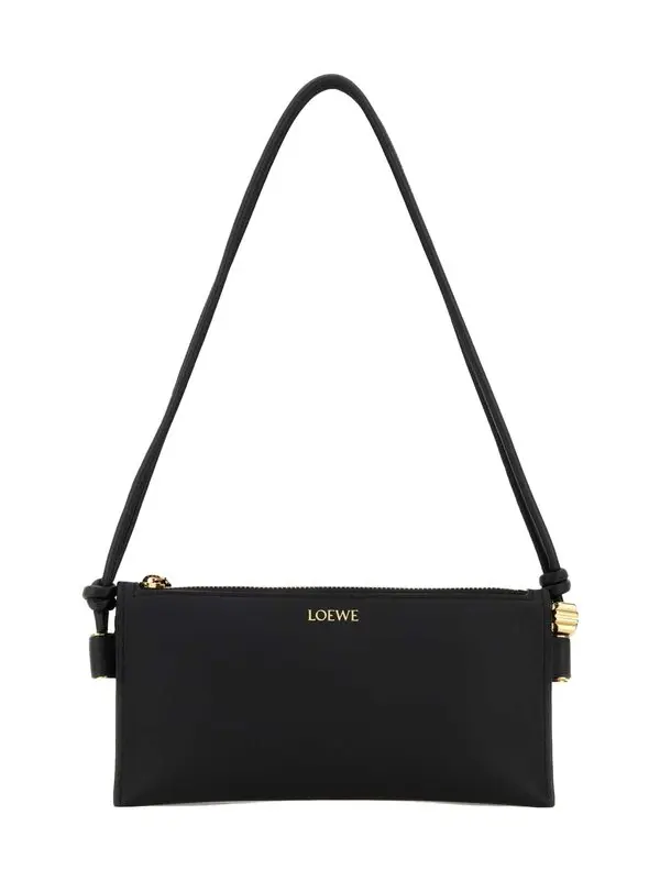 Loewe Leather Joya Shoulder Bag - Black