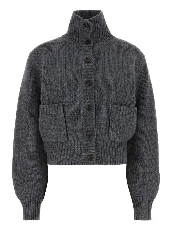 Magda Butrym Wool Cardigan - Gray