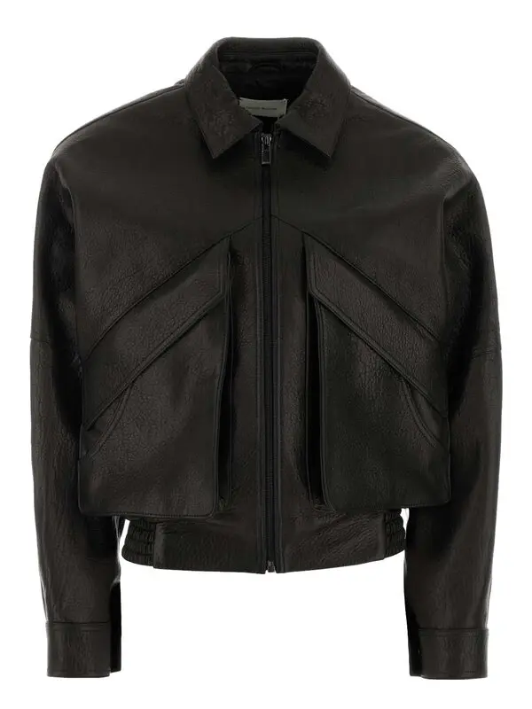 Magda Butrym Ovine Leather Jacket - Black