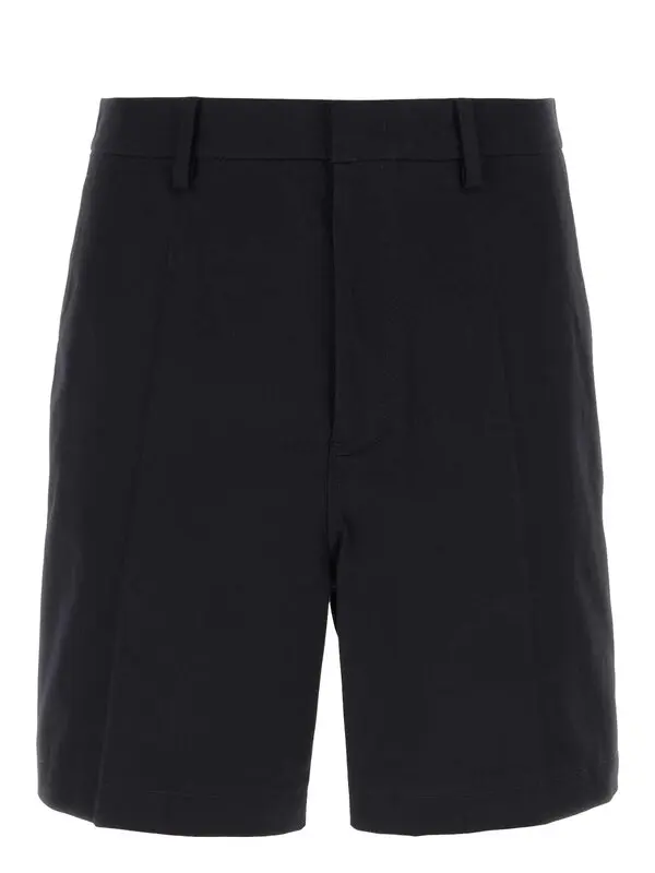 Valentino Garavani Stretch Cotton Bermuda Shorts - Blue