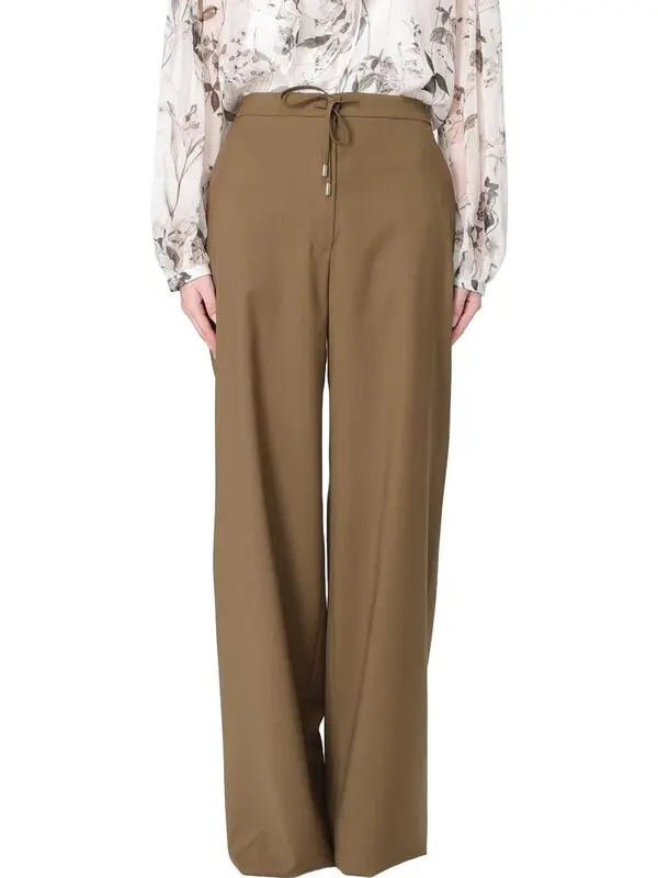 Max Mara Pants Kaki - Brown