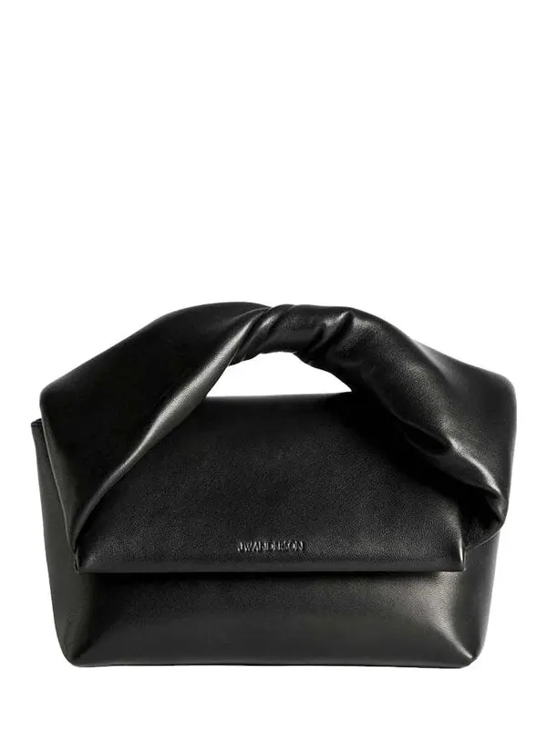 JW Anderson J.w.anderson Medium Twister Leather Bag - Black