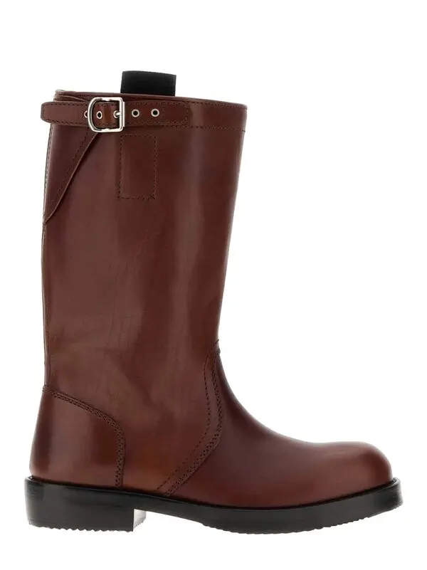 Dries Van Noten Leather Boots - Brown