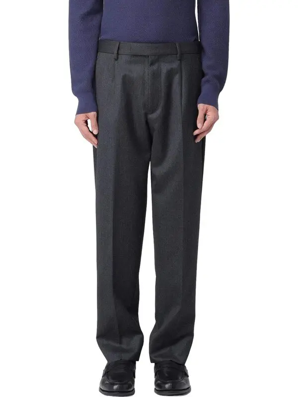 Zegna Wool Tailored Trousers - Gray