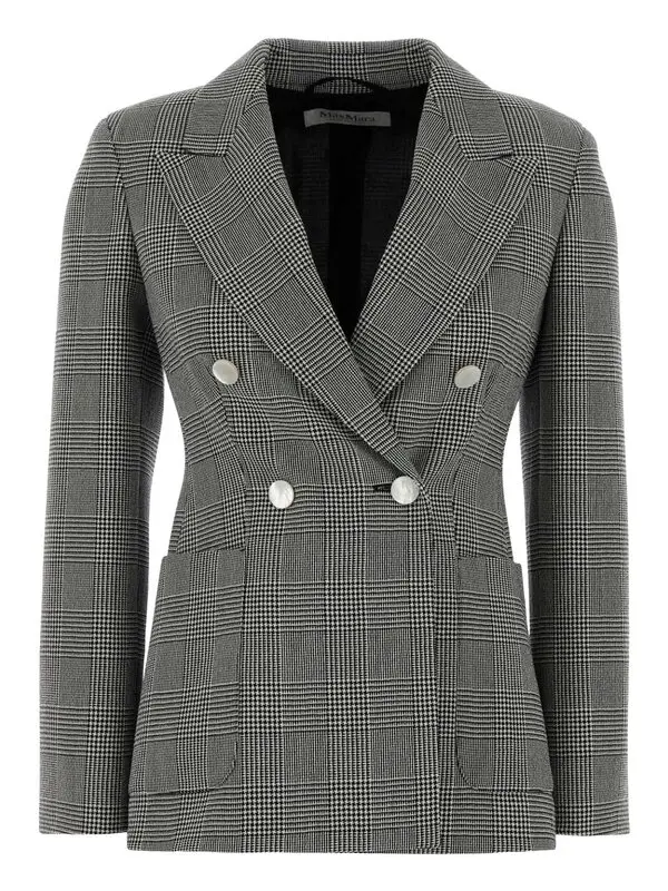 Max Mara Embroidered Wool Accordo Blazer - Multicolor