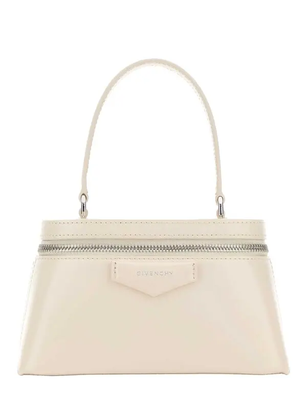 Givenchy Ivory Leather Antigona Handbag - White
