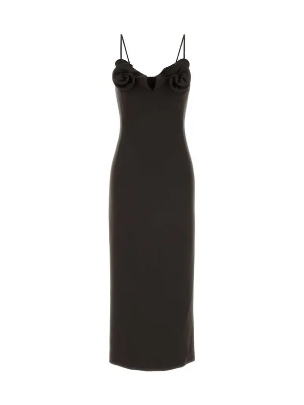 Magda Butrym Chocolate Stretch Wool Dress - Brown