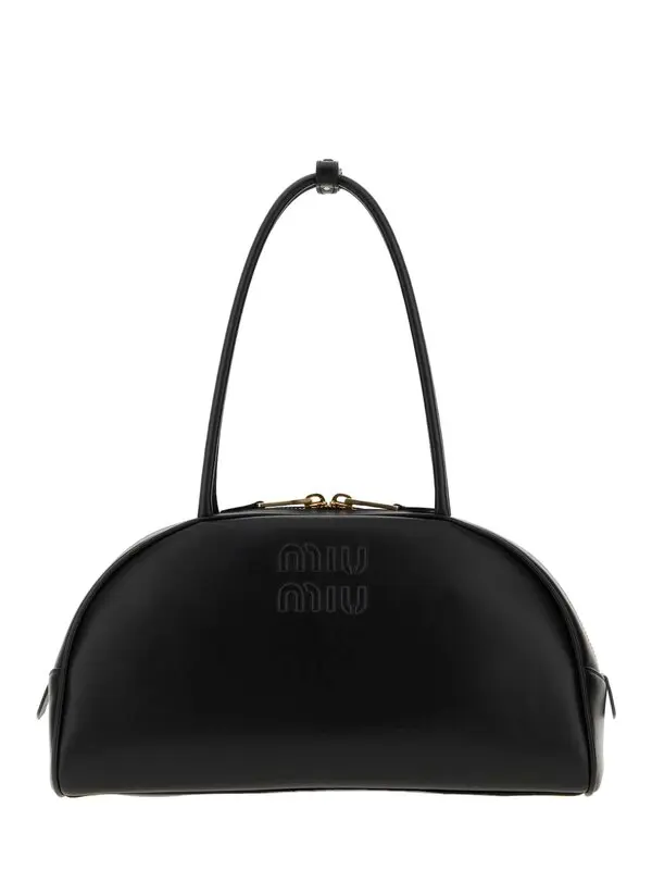 Miu Miu Leather Shoulder Bag - Black