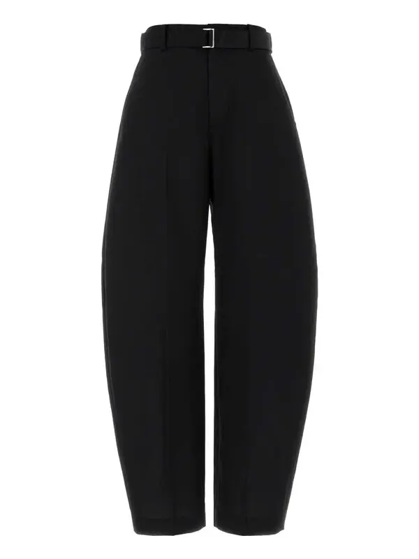 Sacai Twill Wide-leg Pant - Black
